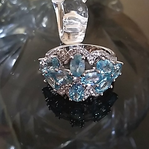 Colleen Lopez | Jewelry | Colleen Lopez Blue Zircon And White Topaz ...